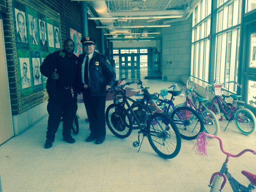 16 Bicycles Delivered to Harvey Rice School - The Cleveland Police ...