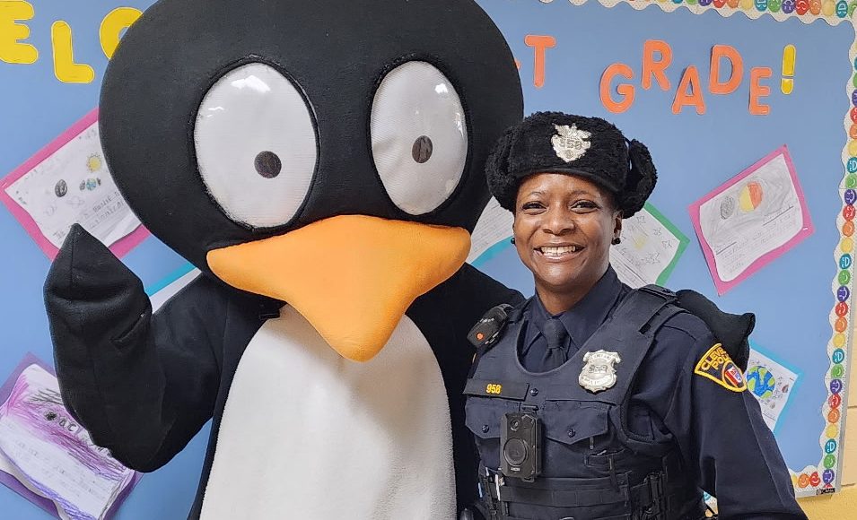 Fifth District Officers Celebrate Pi Day with JiJi the Penguin - The ...