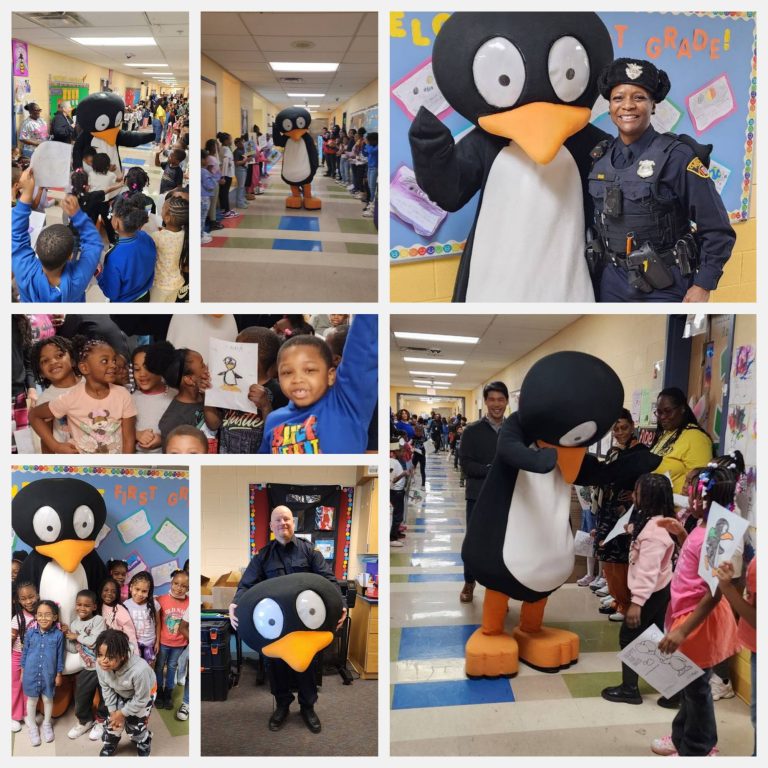Fifth District Officers Celebrate Pi Day with JiJi the Penguin - The ...