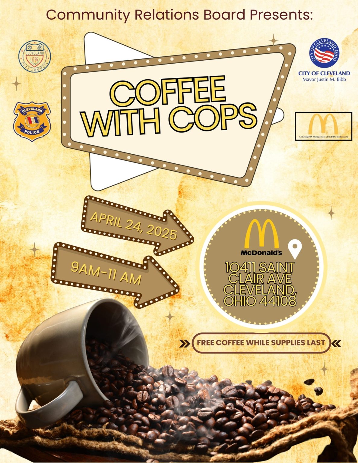 Coffee with Cops at McDonald’s - The Cleveland Police Foundation